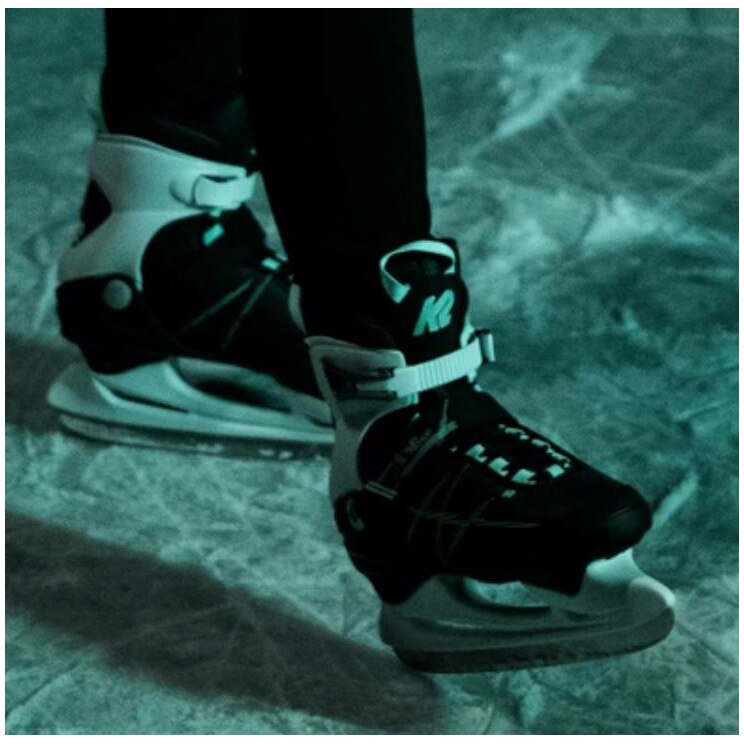 Patine gheata K2 ALEXIS ICE, pentru femei, marime 36.5, gri/verde - eMAG.ro