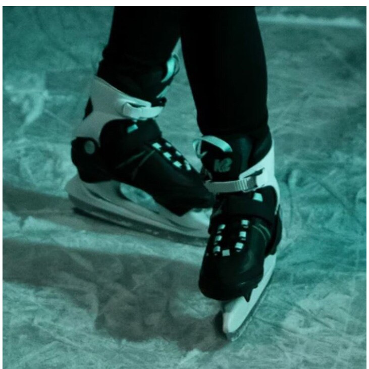 Patine gheata K2 ALEXIS ICE, pentru femei, marime 36.5, gri/verde - eMAG.ro