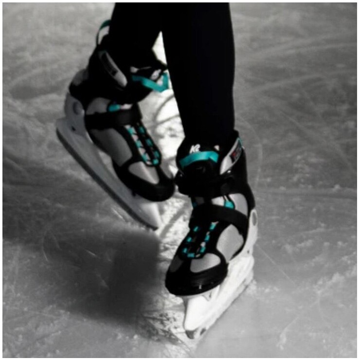 Patine gheata ALEXIS ICE Pro, pentru femei, marime 37, gri/turcoaz ...