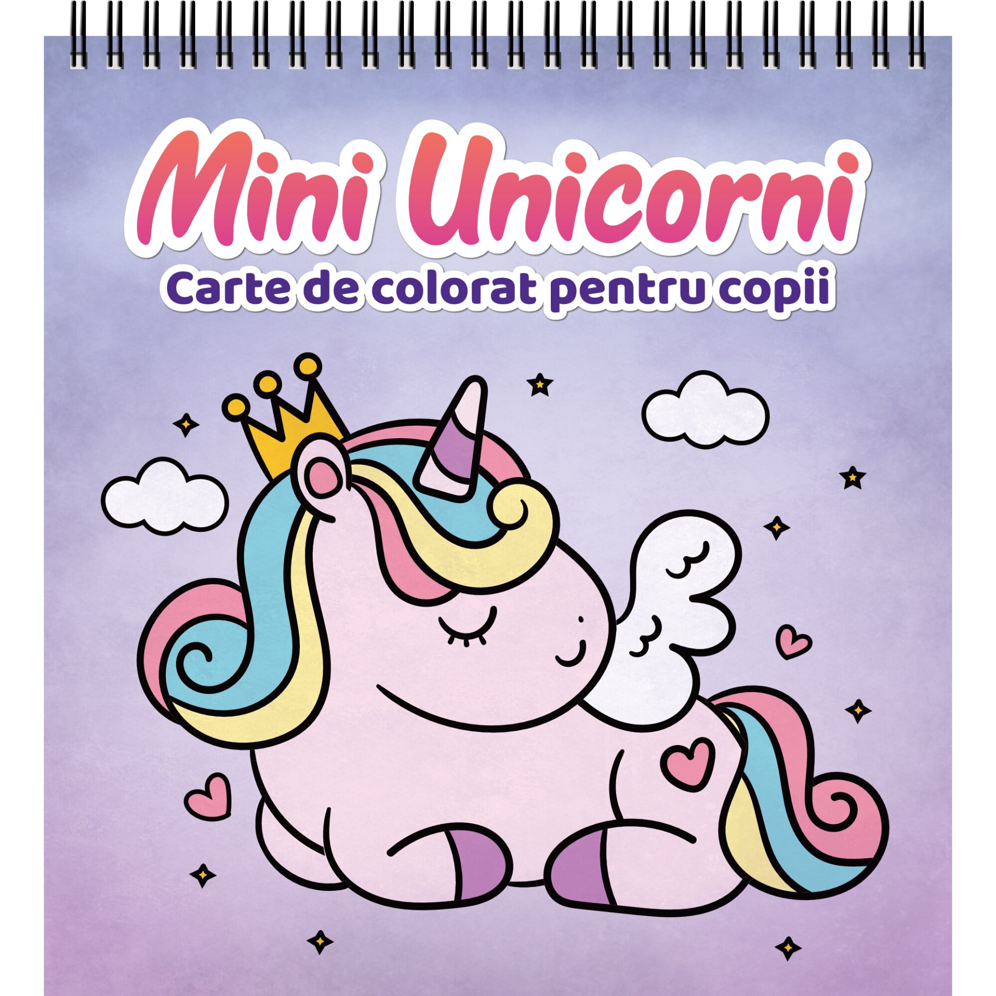 Carte de colorat pentru copii, Mini Unicorni, 2022, 52 pagini - eMAG.ro