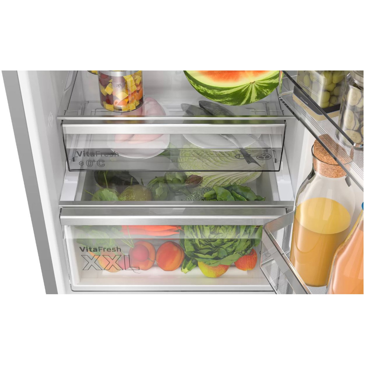 Bosch KGN39LBCF Szabadonálló hűtőszekrény, 363 l, NoFrost, PerfectFit ...