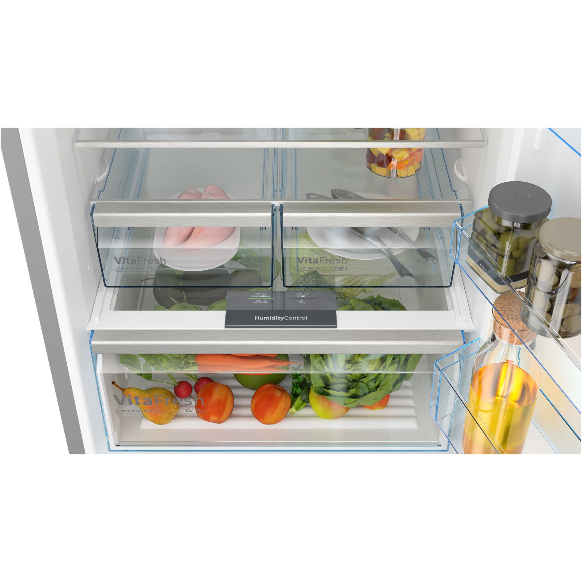 Combina frigorifica Bosch KGN56XLEB, 508 l, NoFrost, PerfectFit ...
