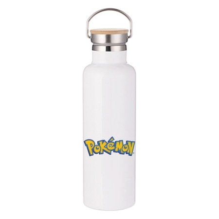 Termos Travel Flask, Model Pokemon, Perete dublu, Inox/Bambus, 750 ml ...