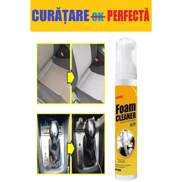 Set 2 buc Spuma activa concentrata, pentru curatare interior auto ...