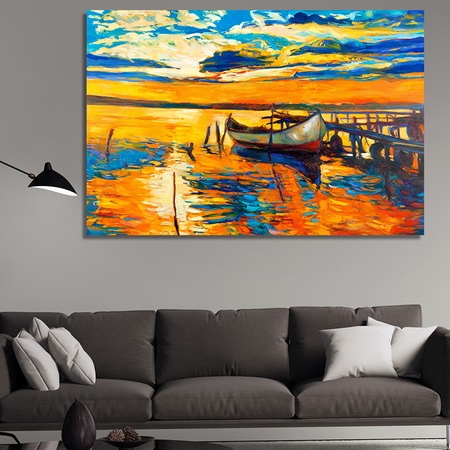 Декорация за стена ARTECO design Приготовленията на Рибария, Цяла ...