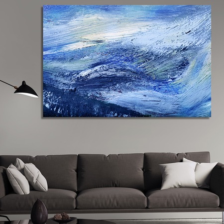 Декорация за стена ARTECO design Бурно Море, Цяла картина, Канава върху ...