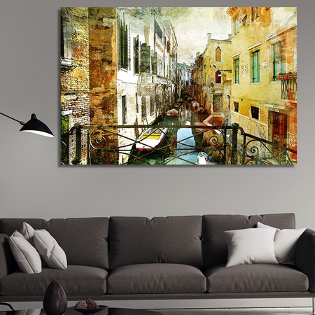 Декорация за стена ARTECO design Венециански Канал Арт, Цяла картина ...