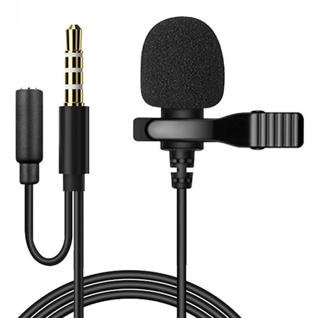 Mini Microfon pentru telefon cu clema si mufa 3.5 mm - eMAG.ro