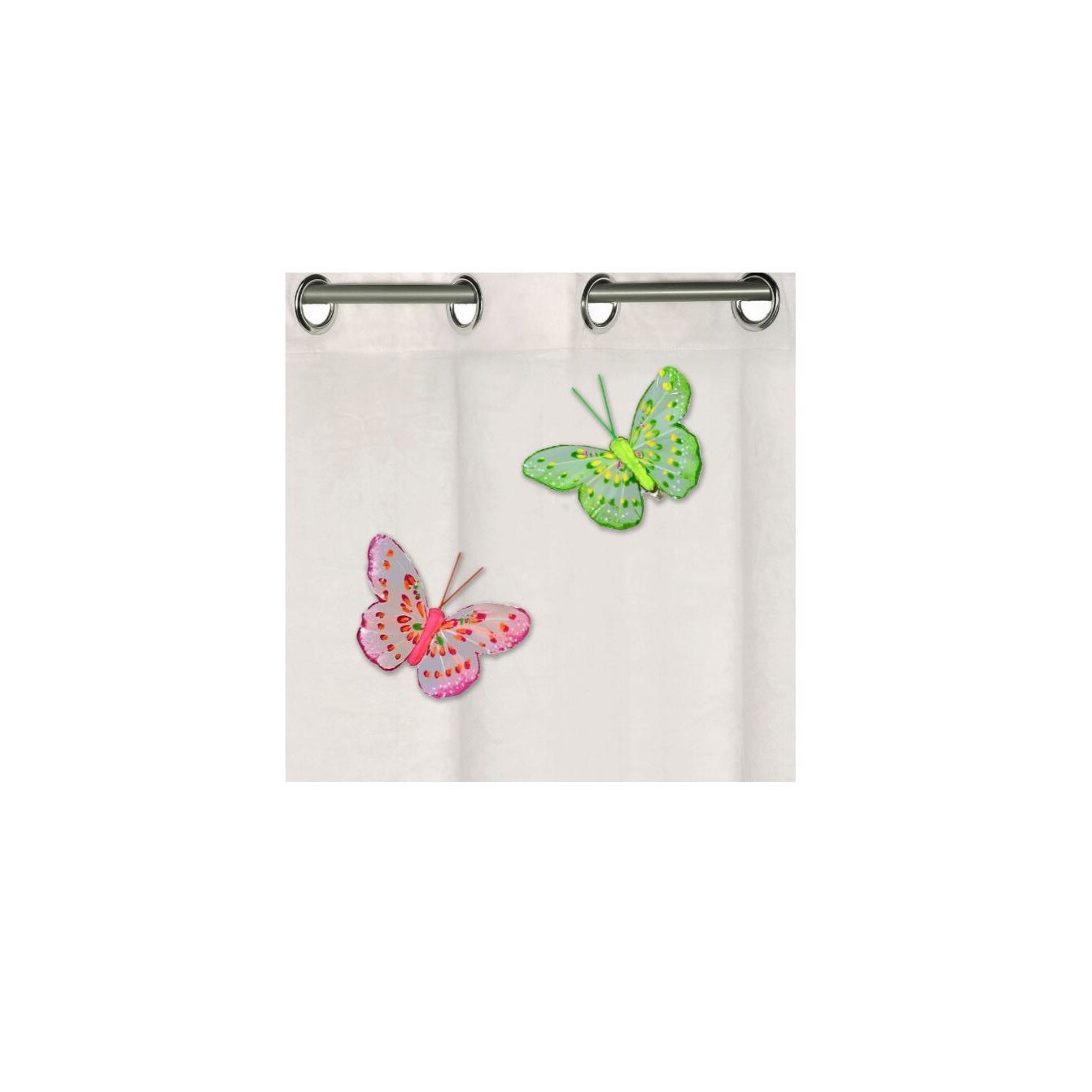 Set 6 fluturasi metalici colorati decorativi, 10 cm - eMAG.ro