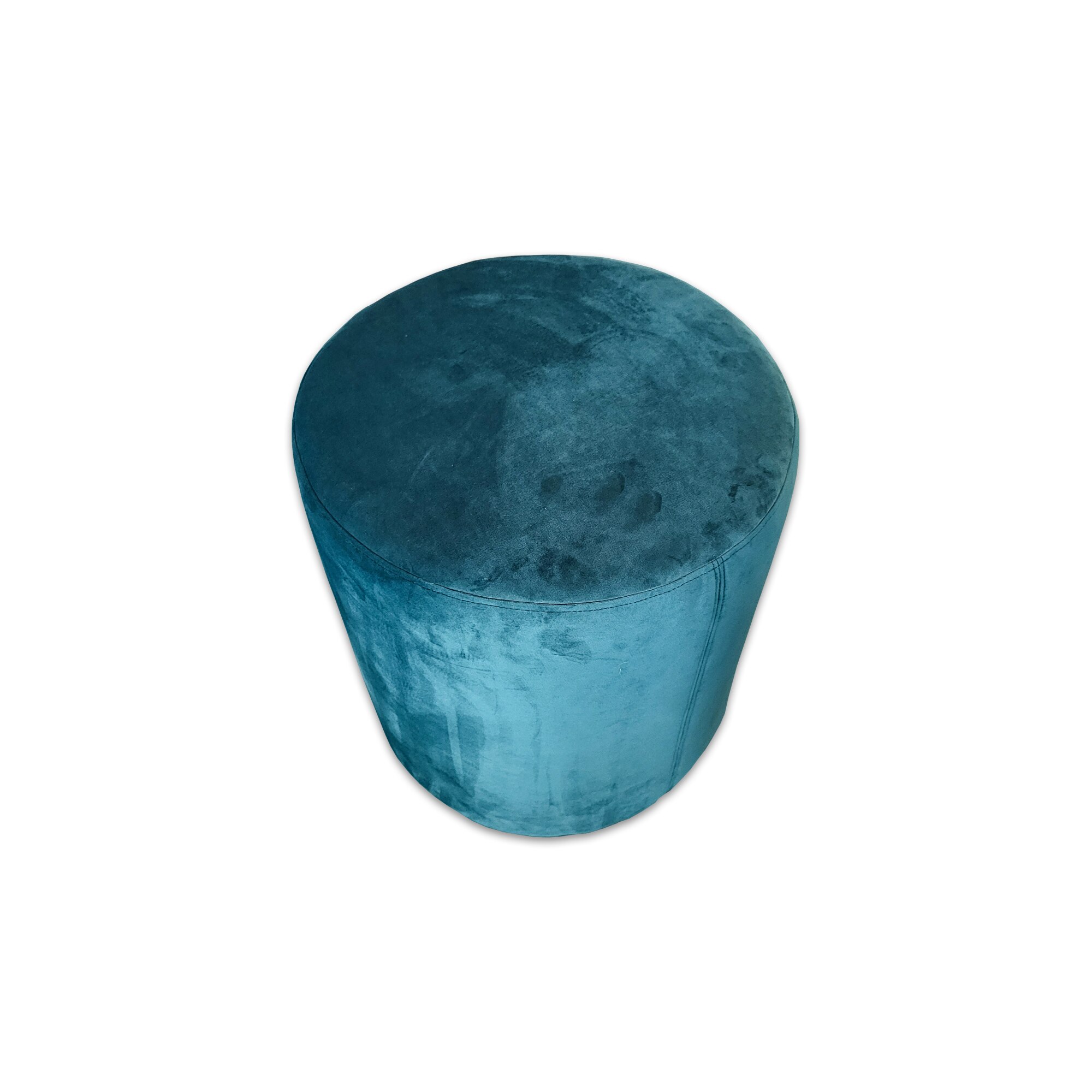 Taburet rotund, stofa turcoaz, 42x48 - eMAG.ro