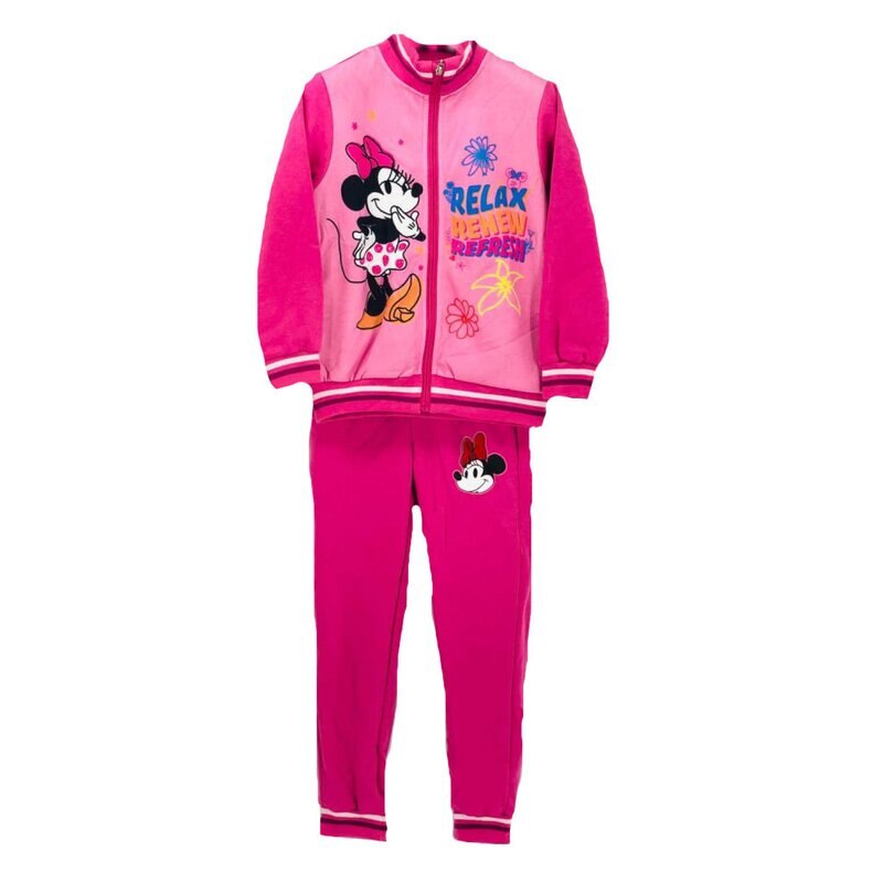 Trening fete, 65% poliester, Minnie Mouse, Relax renew refresh, roz ...