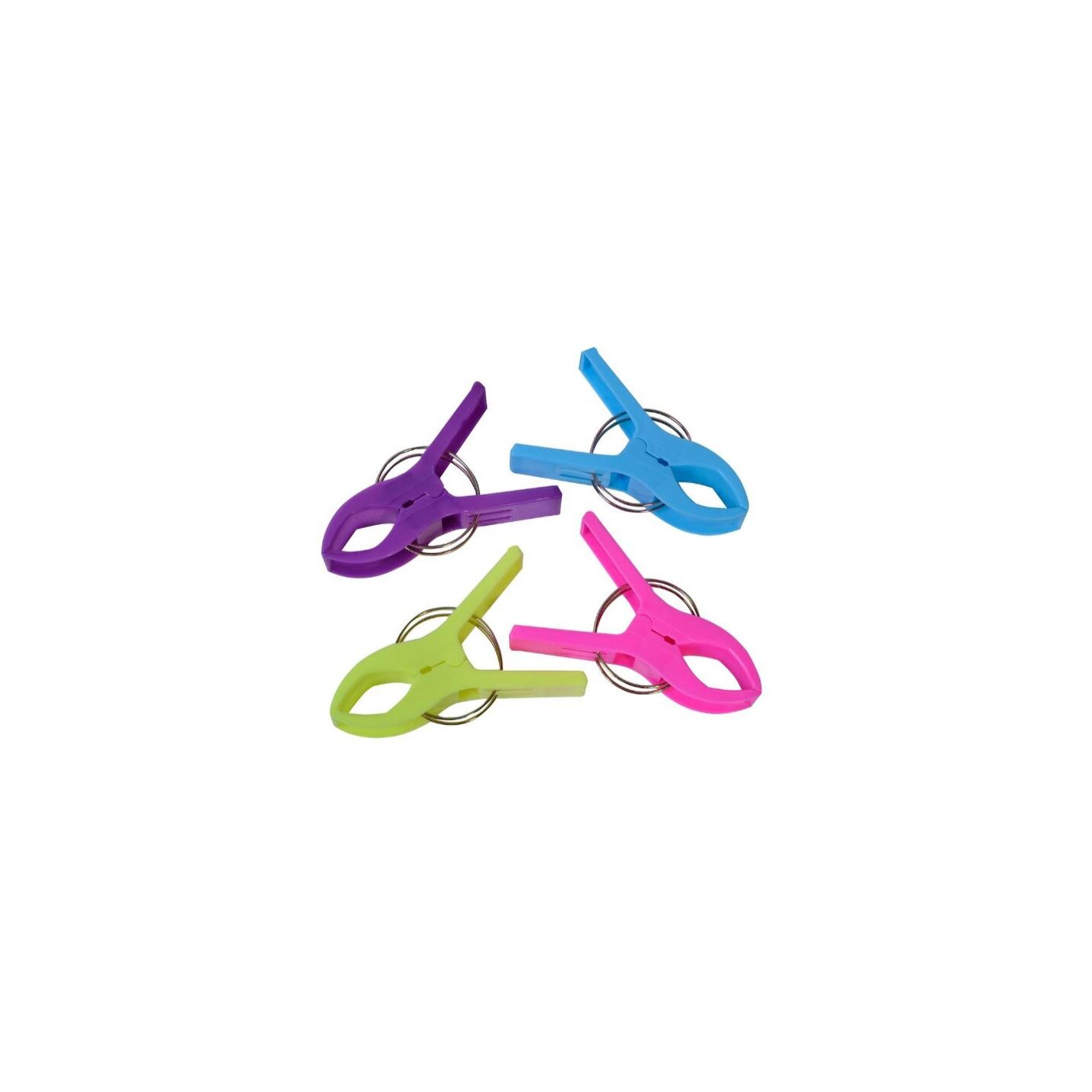 Set 4 carlige de plastic pentru rufe, 12 cm - eMAG.ro