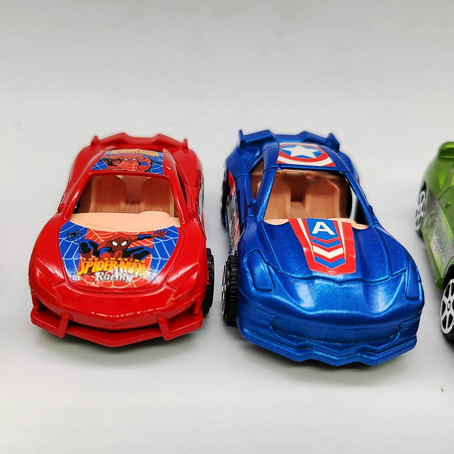 Set 6 masini tip Avengers, 8 cm, Speed Racing, VisionXXI - eMAG.ro