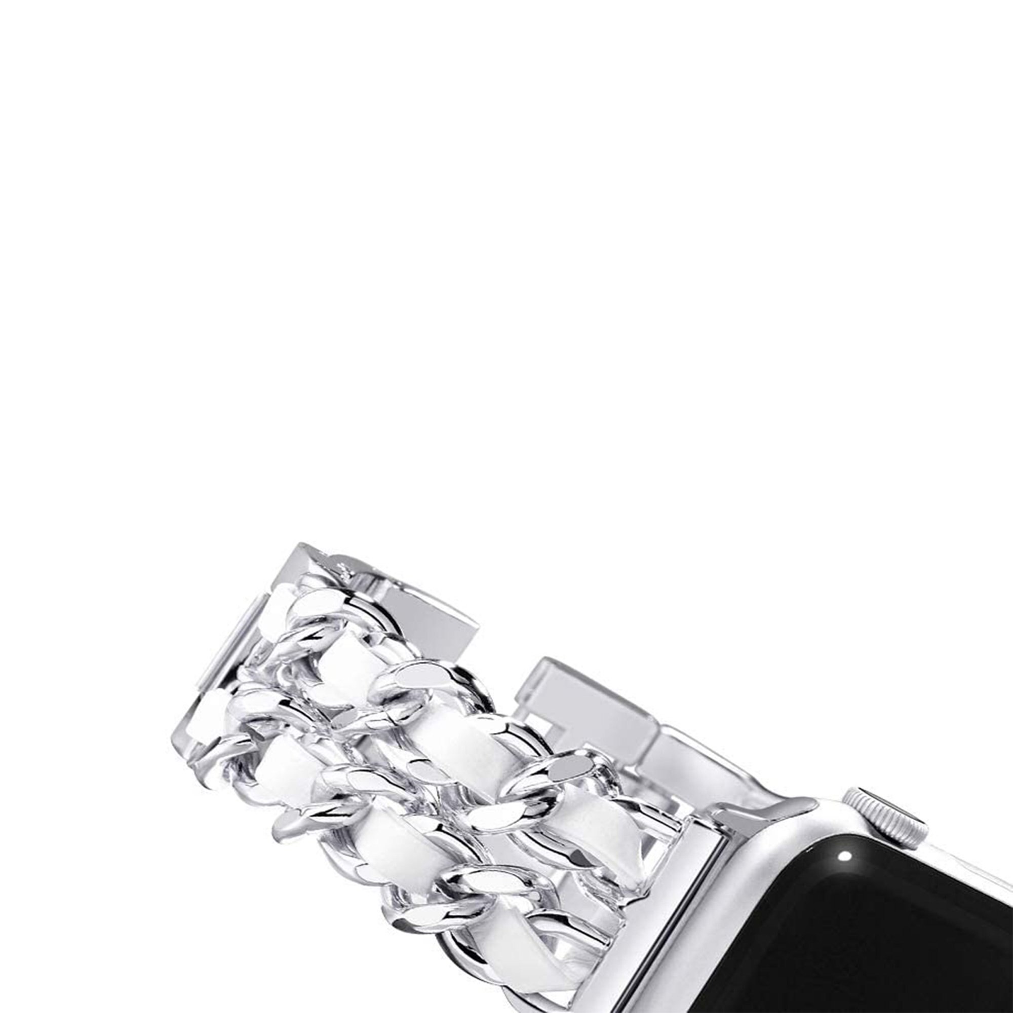 WatchBand™ метална каишка с двойна верижка, съвместима с Apple Watch 1 ...