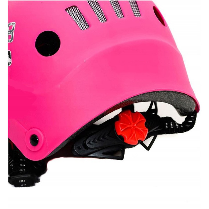 Casca protectie, Zola®, pentru copii, reglabila, 50-56 cm, roz - eMAG.ro