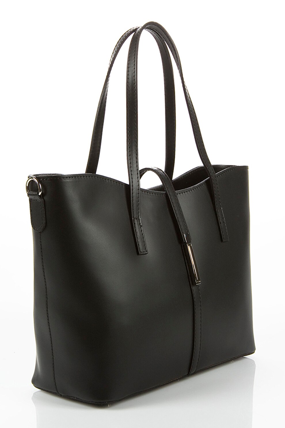 Lia Biassoni, Geanta shopper din piele Parma, Negru - eMAG.ro