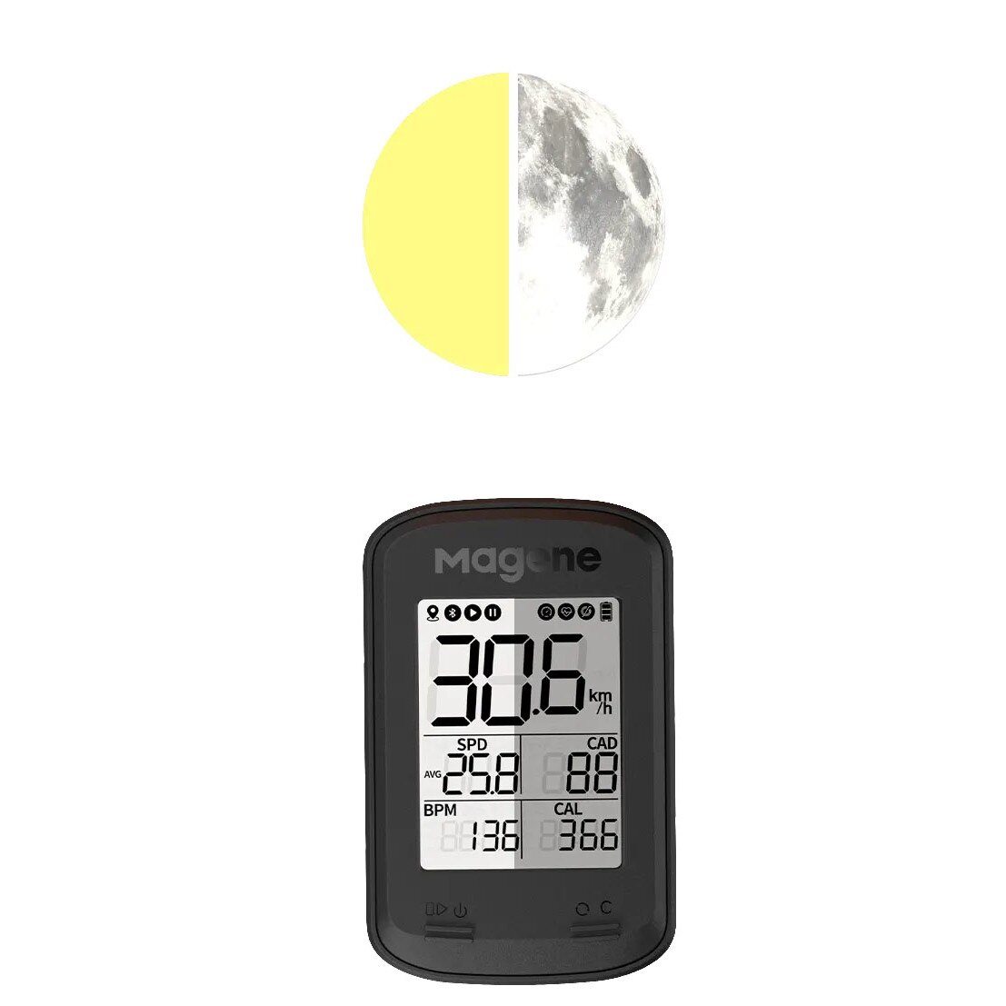 Magene MAG-C206 Pro kerékpárszámláló kijelzővel és GPS-szel - eMAG.hu