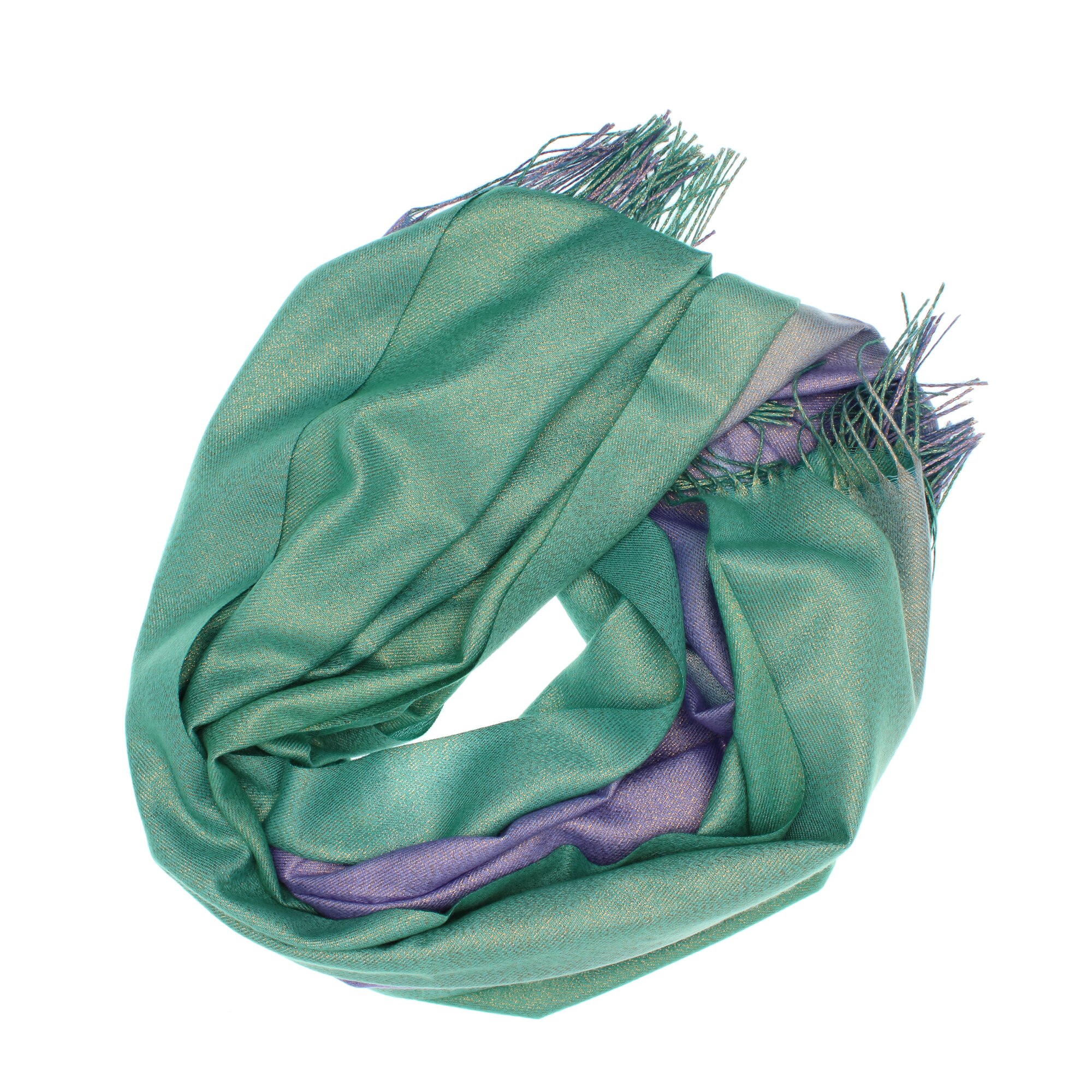 Esarfa, de dama, Buticcochet, Casmir, model degrade cu fir metalizat ...