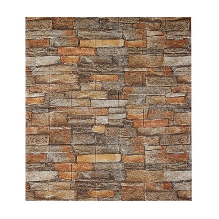 Autocolant din plastic cu aspect de piatra naturala, Kopenpal ...