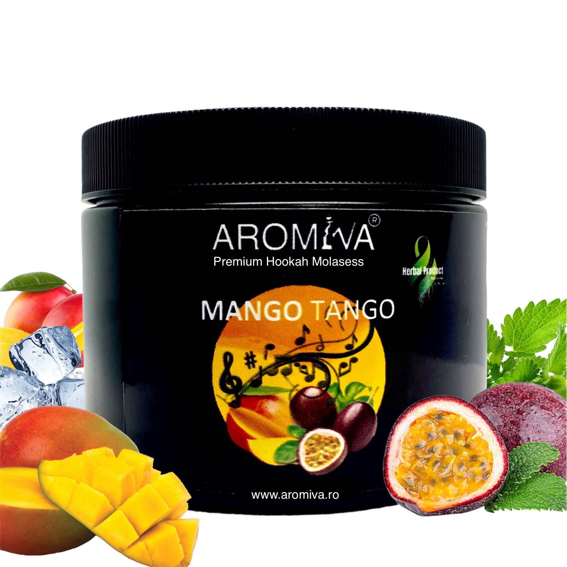 Aroma Narghilea, Aromiva, Mango Tango, mango, fructul pasiunii si menta ...