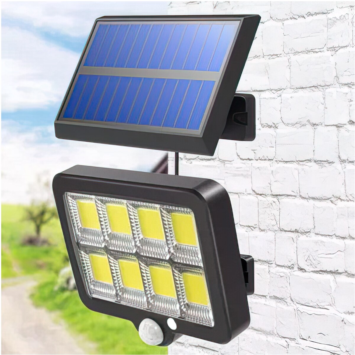 Соларна лампа, със сензор за движение, LED светлина, батерия, Naimeed ...