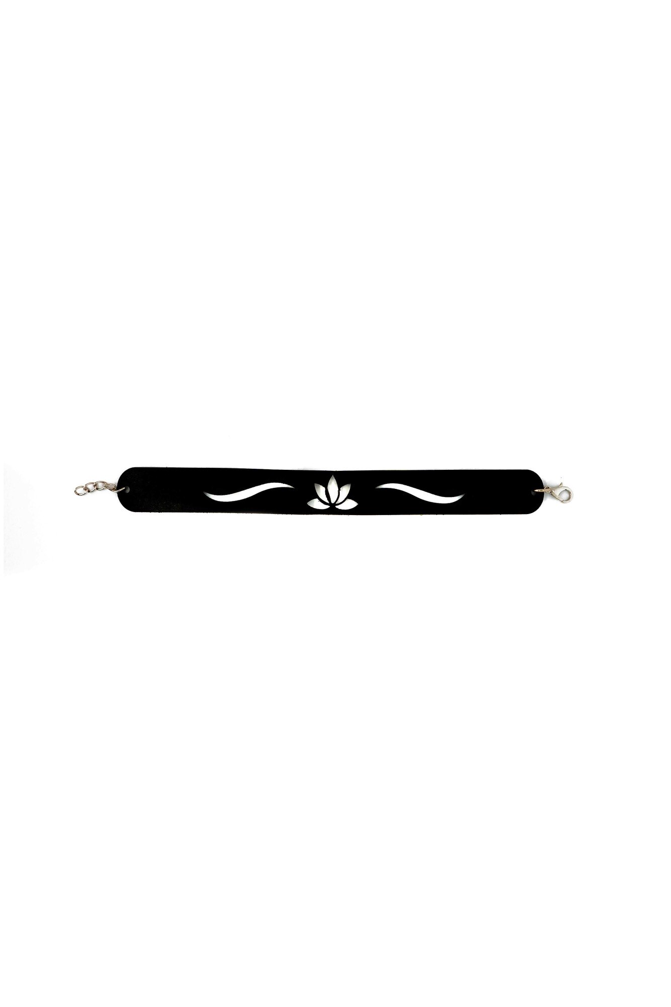 Bratara dama, Evelyn, piele naturala, negru, 2x16 cm - eMAG.ro