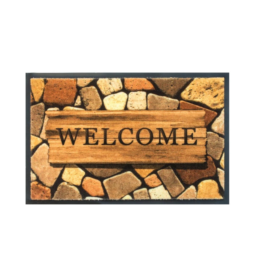 Covoras intrare, cauciuc si polipropilena, PATIO WELCOME, 60x40cm - eMAG.ro