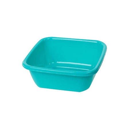 Lighean patrat din plastic 8L, culoare turcoaz - eMAG.ro