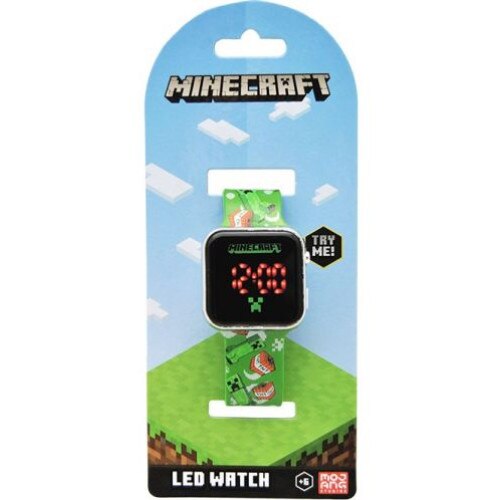 Ceas mana copii, LED, Minecraft - eMAG.ro