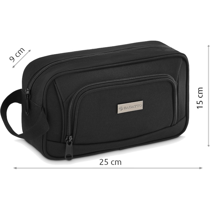 Geanta cosmetica pentru barbati borseta neagra, Zagatto ZG730 - eMAG.ro