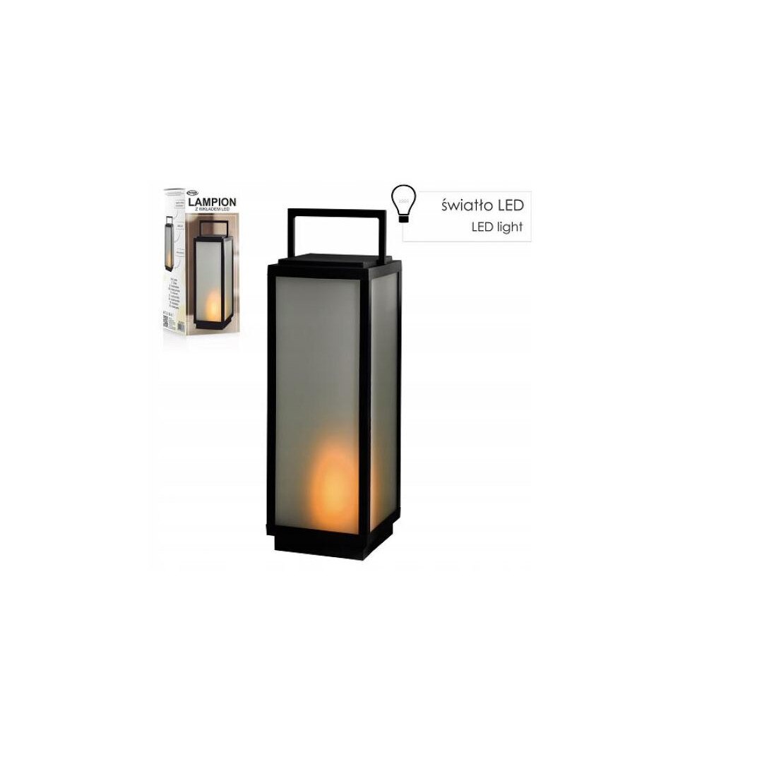 Felinar LED decorativ, Ramiz, 60 cm, Negru - eMAG.ro