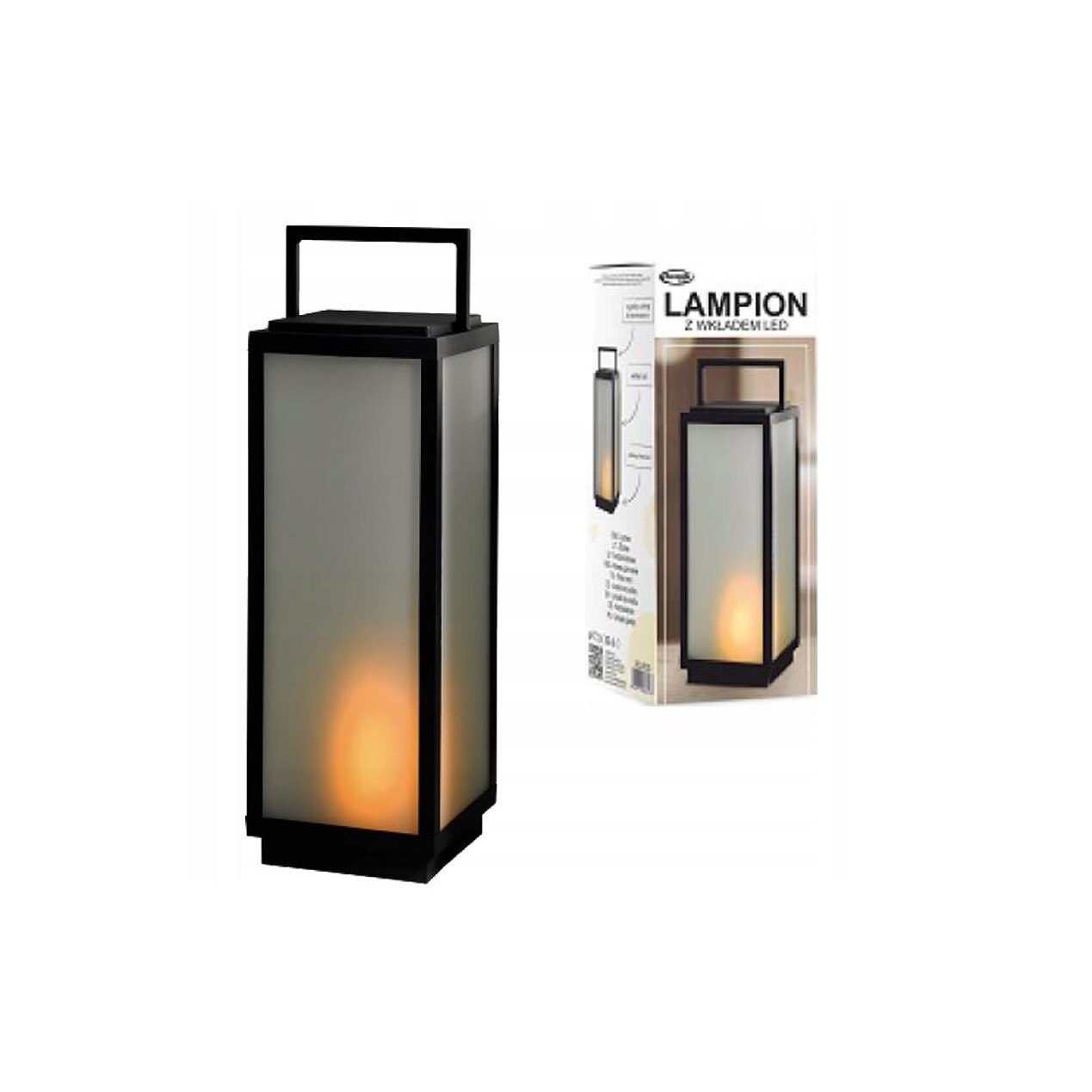 Felinar LED decorativ, Ramiz, 60 cm, Negru - eMAG.ro