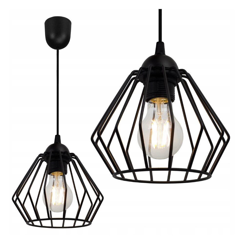 Pendul Loft, Metal, Negru, 90cm, NUVOLA 2035/1/LP - eMAG.ro