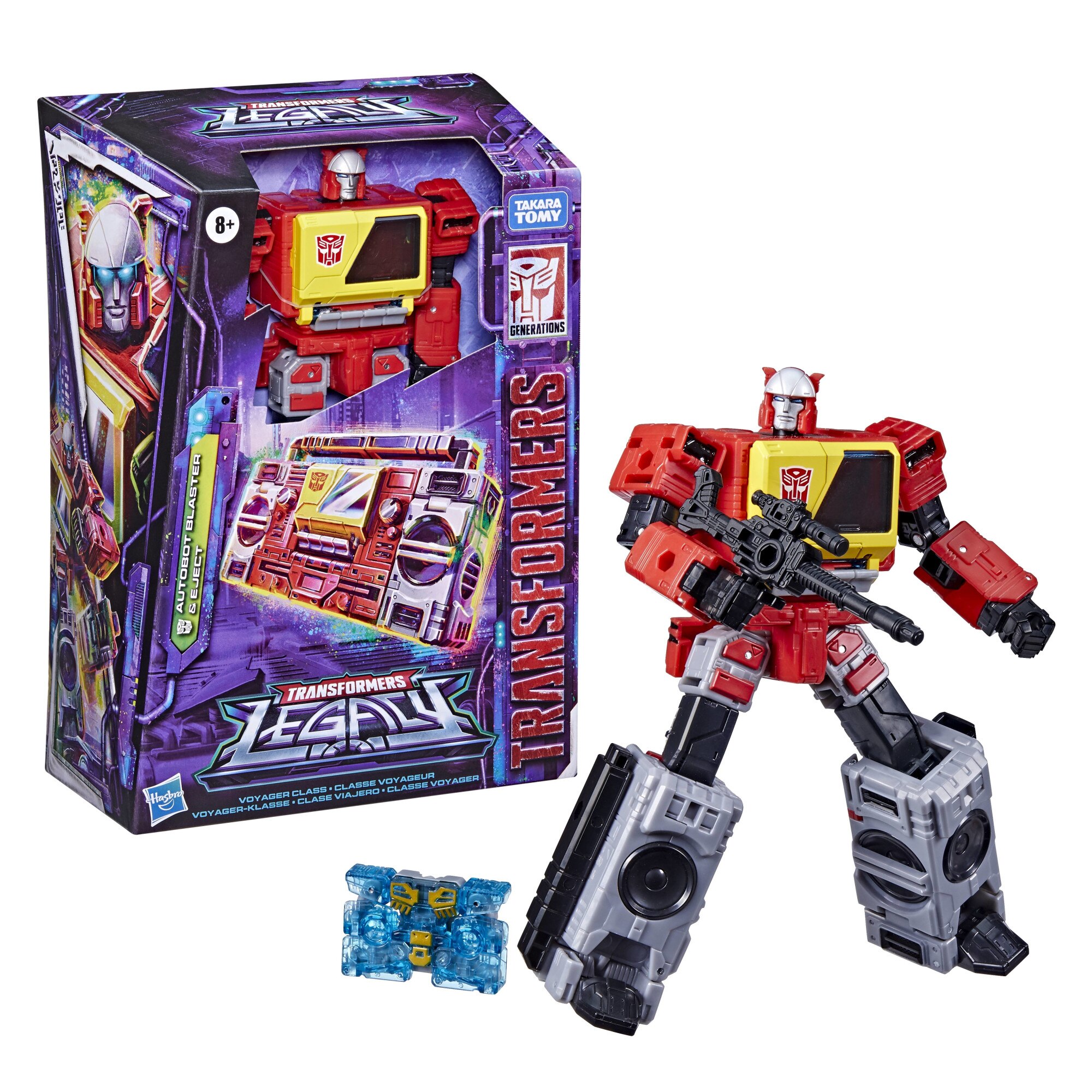 Фигурка Transformers Generations Legacy Voyager - Blaster & Eject, 17 ...