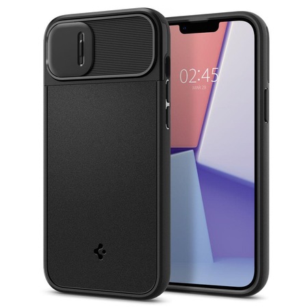 Кейс за iPhone 14 Pro Max Spigen optic armor magsafe черен - eMAG.bg