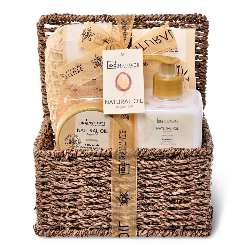 Set 4 produse de baie cu ulei de argan IDC Institute 42045, 670 ml ...