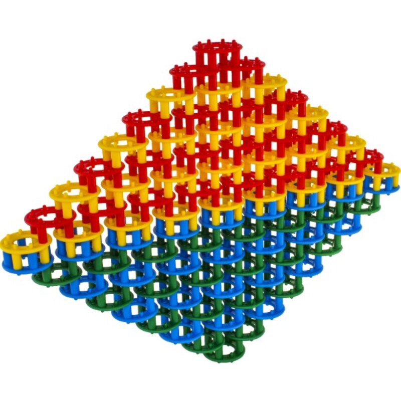 Kit constructii, Seva, Plastic, 32 buc, +1 an, Multicolor - eMAG.ro