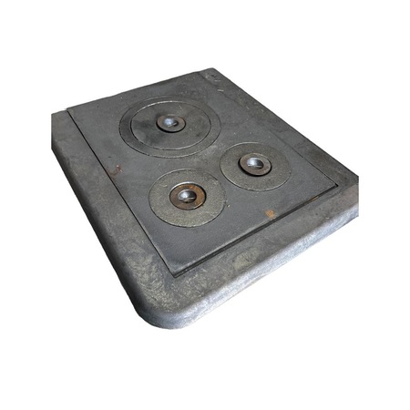 Plita soba fonta cu rama 60x50 cm cu 3 ochiuri - eMAG.ro