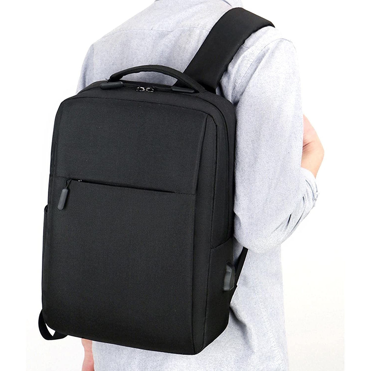 Rucsac pentru laptop, Zola®, cu diagonala de pana la 15.6 inch, Port ...