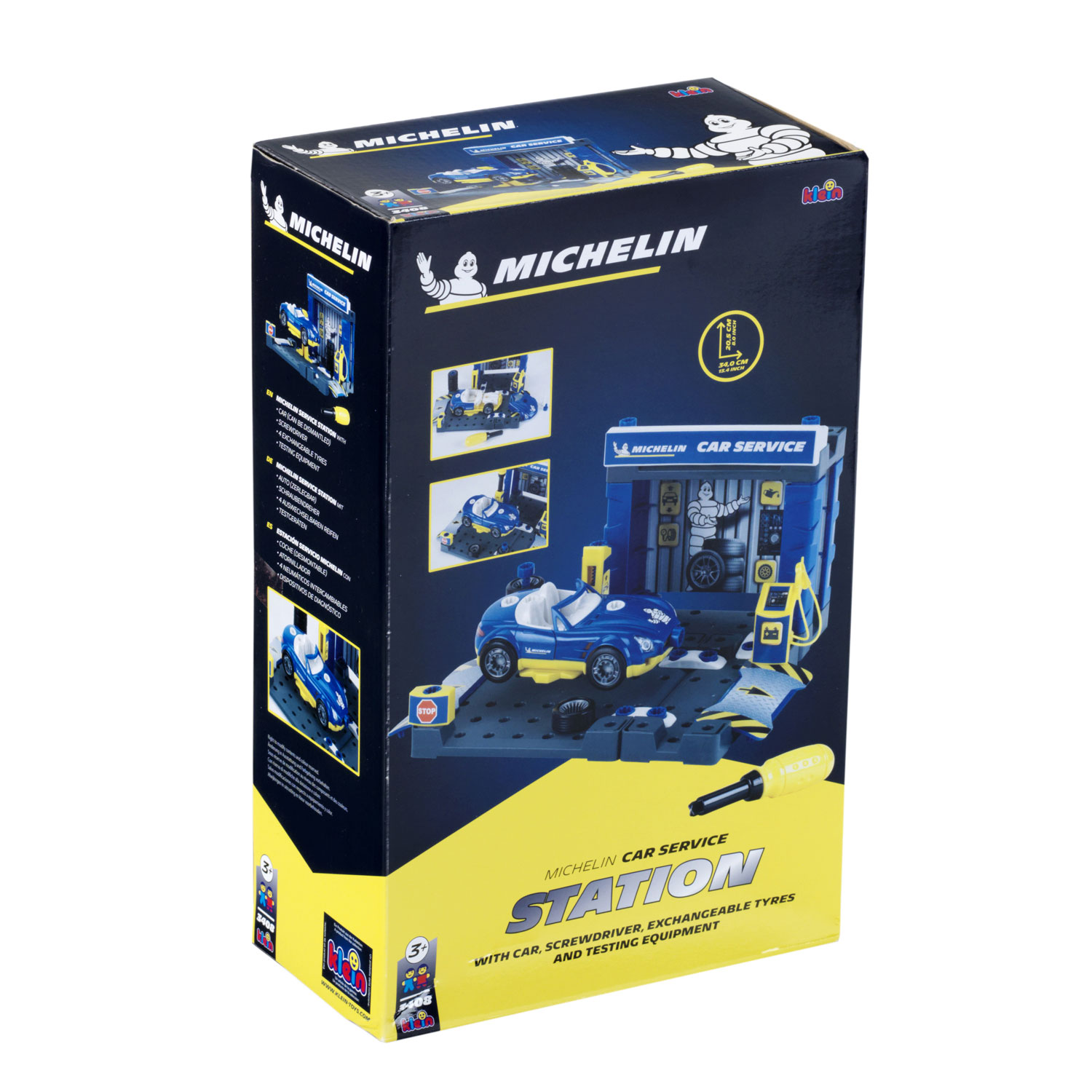 Statie service auto Michelin cu platforma si masina de jucarie - eMAG.ro