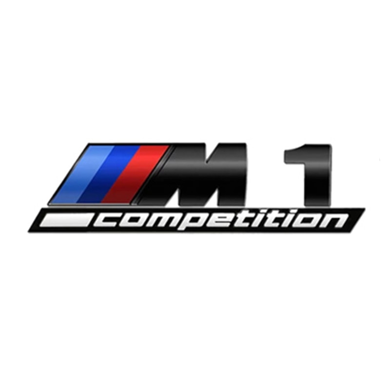 Емблема на заден багажник BMW M1 Competition, черна - eMAG.bg