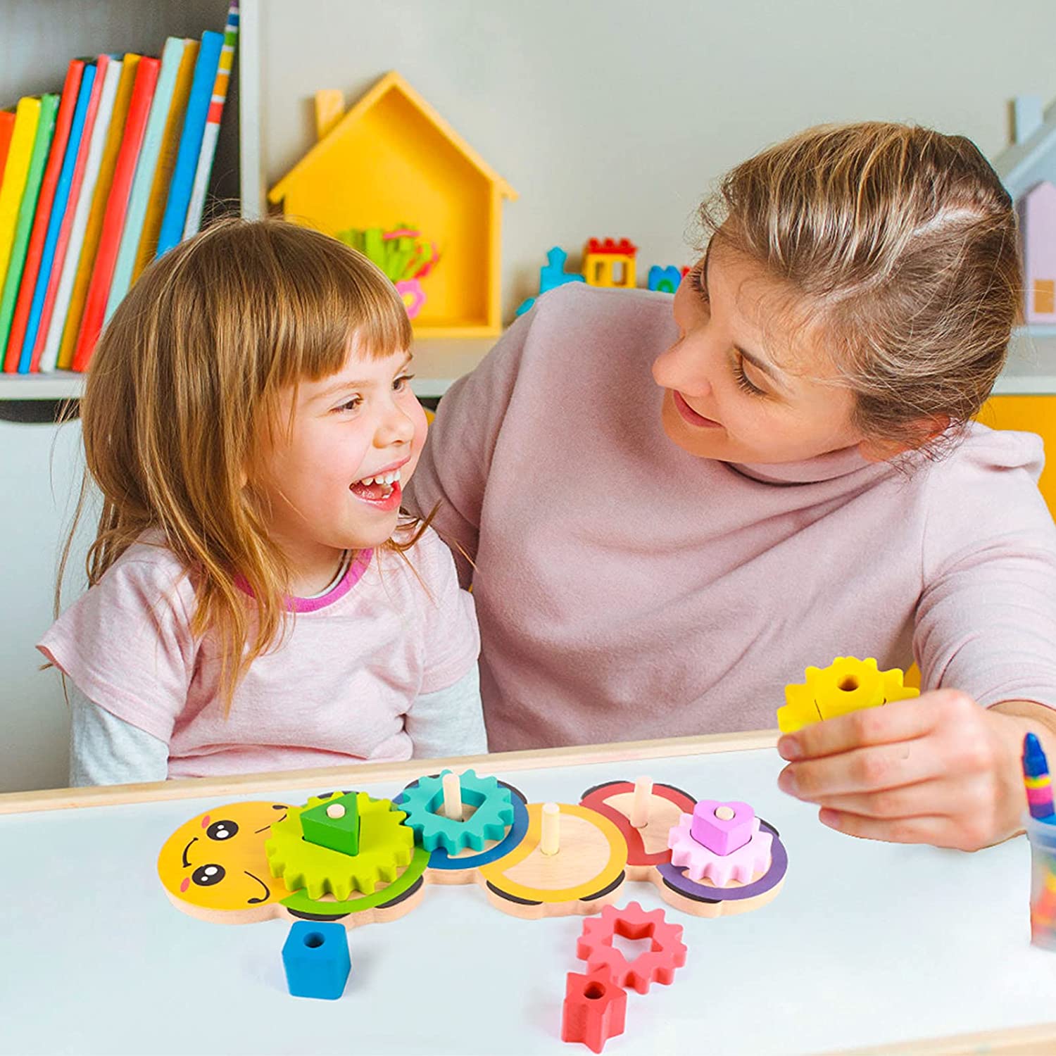 Jucarie interactiva si educativa din lemn, Zola®, sortator forme ...