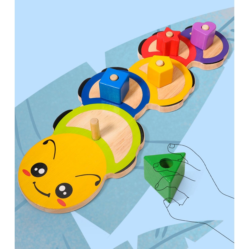 Jucarie interactiva si educativa din lemn, Zola®, sortator forme ...