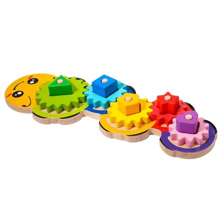 Jucarie interactiva si educativa din lemn, Zola®, sortator forme ...