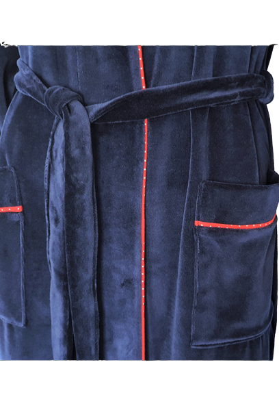 Halat Dama, Catifea, Knox, H2007, Bleumarin, XL/INTL - eMAG.ro