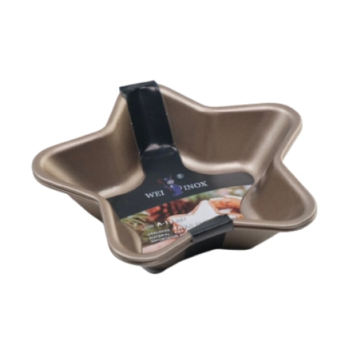 Set 2 tavi cuptor, forma stea, 12 x 2,2 cm - eMAG.ro