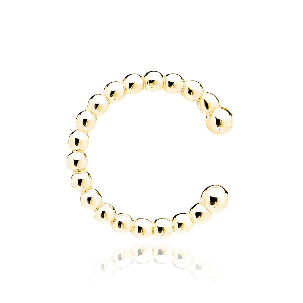 Cercel ear cuff argint 925, JW103, placat cu aur - eMAG.ro