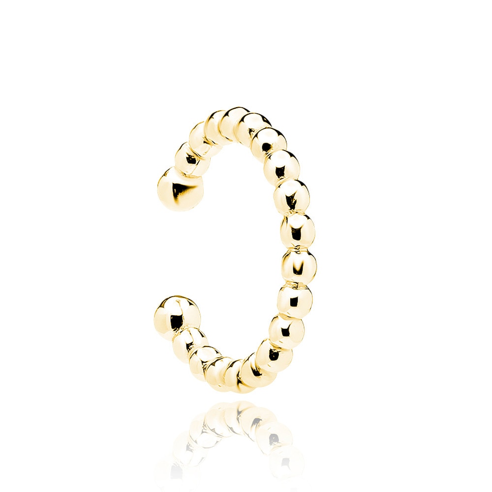 Cercel ear cuff argint 925, JW103, placat cu aur - eMAG.ro