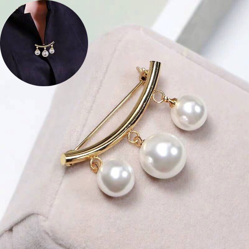 Brosa Perle 4263B, Sic Moda, Auriu - eMAG.ro