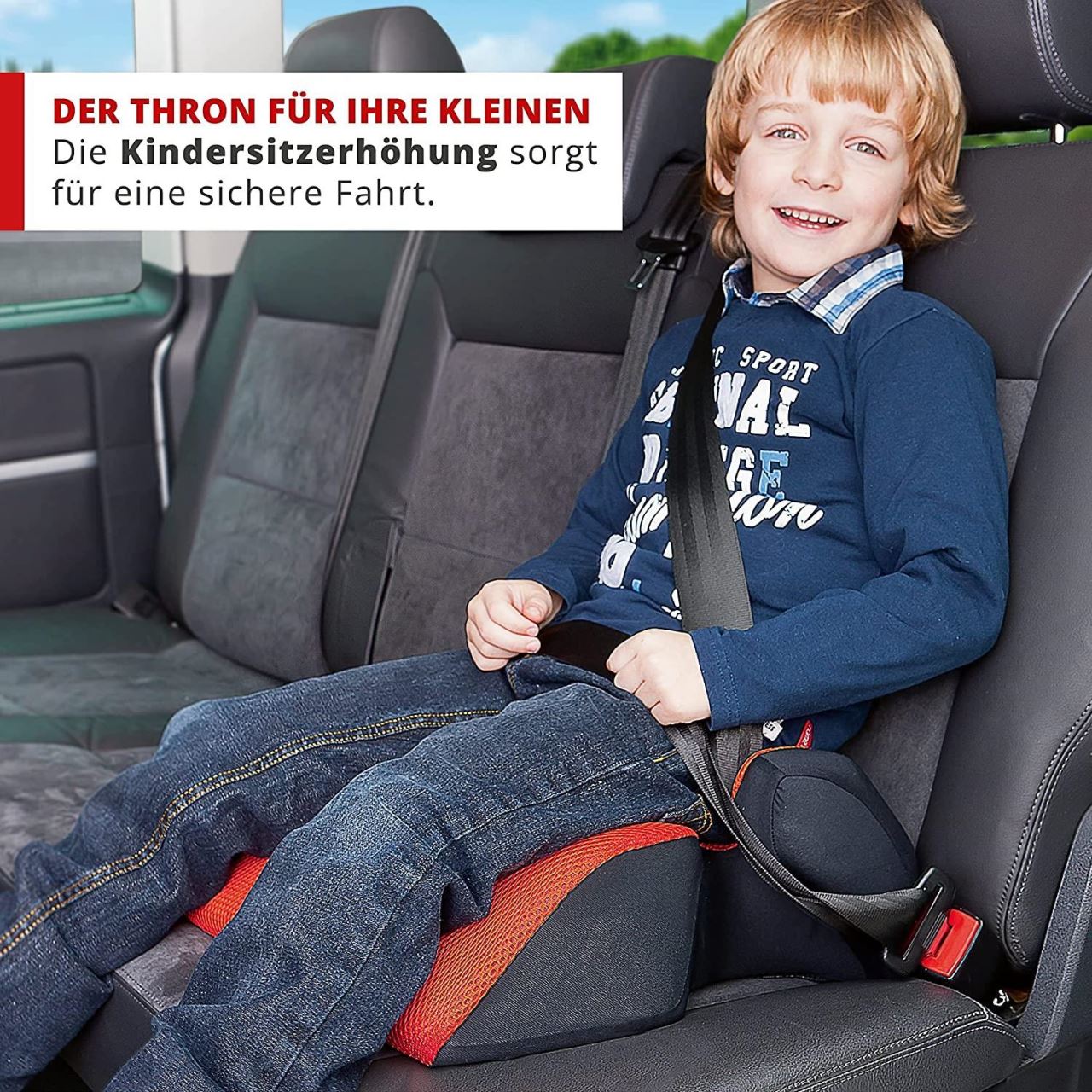 Inaltator auto copii, Junior's Best AC, Walser, 15-36 kg, rosu - eMAG.ro